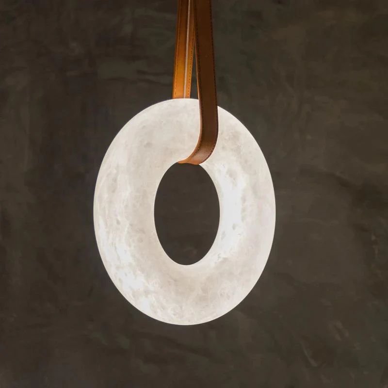 Alabaster Ring Pendant,Pendant Light For dining room,Alabaster Lamp ...