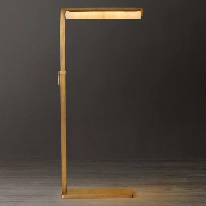 Audubon Alabaster Task Floor Lamp,RH Floor Lights,Living Room Lights