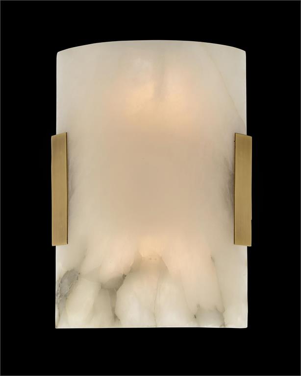 Curved Alabaster Wall Sconce,alabaster lighting,Bedroom wall lamps