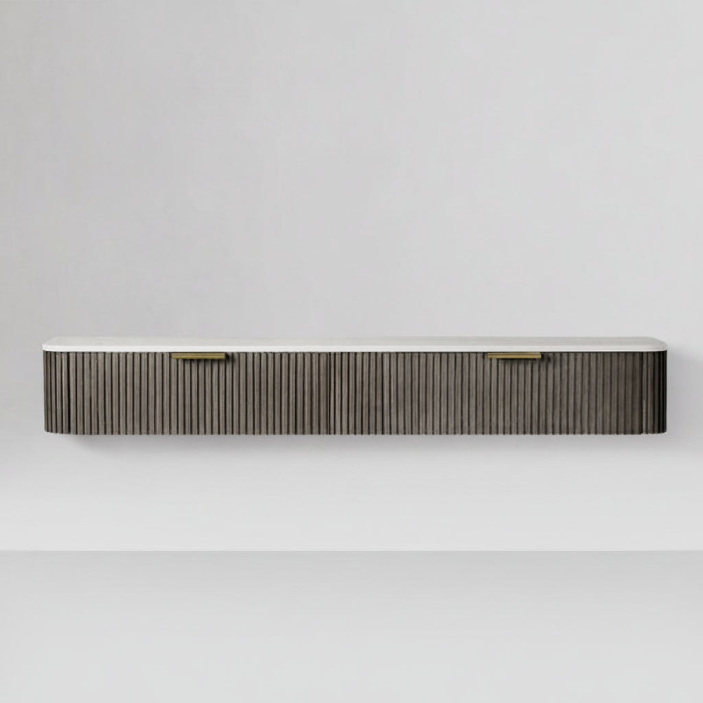 Finnley Wall Mounted Media Console,Modern Living Room Media Console